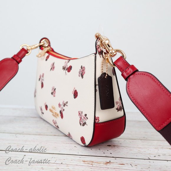 Coach | Bags | Nwt Coach Jes Baguette With Ladybug Floral Print In ...